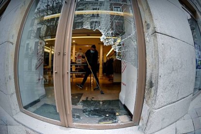 Los destrozos de la causa de Hasél en Cataluña y en Madrid