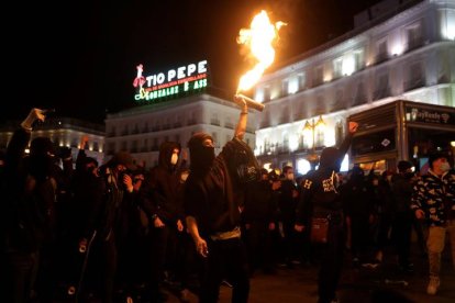 Los destrozos de la causa de Hasél en Cataluña y en Madrid