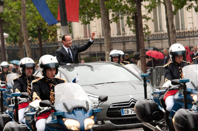 Los coches del presidente…