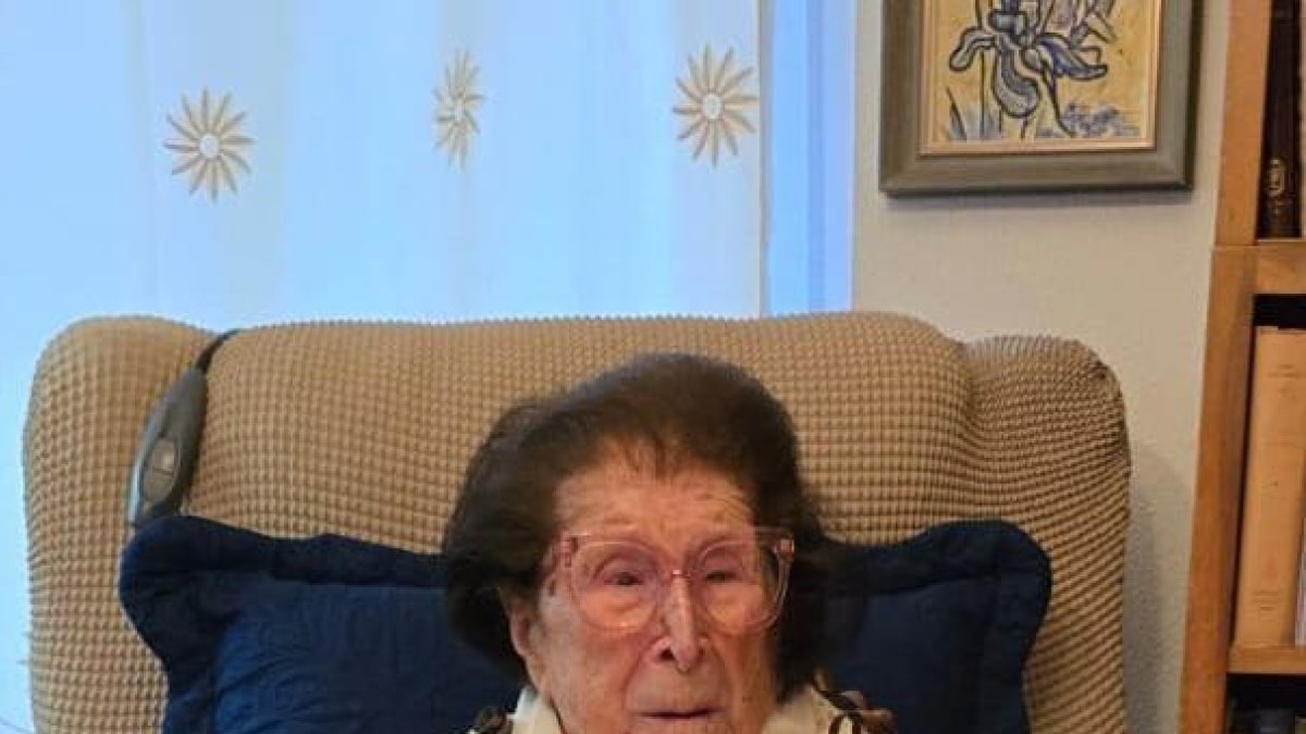 La leonesa Isaura Martín-Granizo: 109 años sin perder el ritmo a la vida