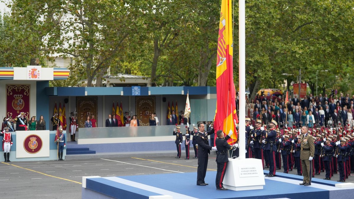 Las fotos del Día de las Fuerzas Armadas en un desfile con menos ...