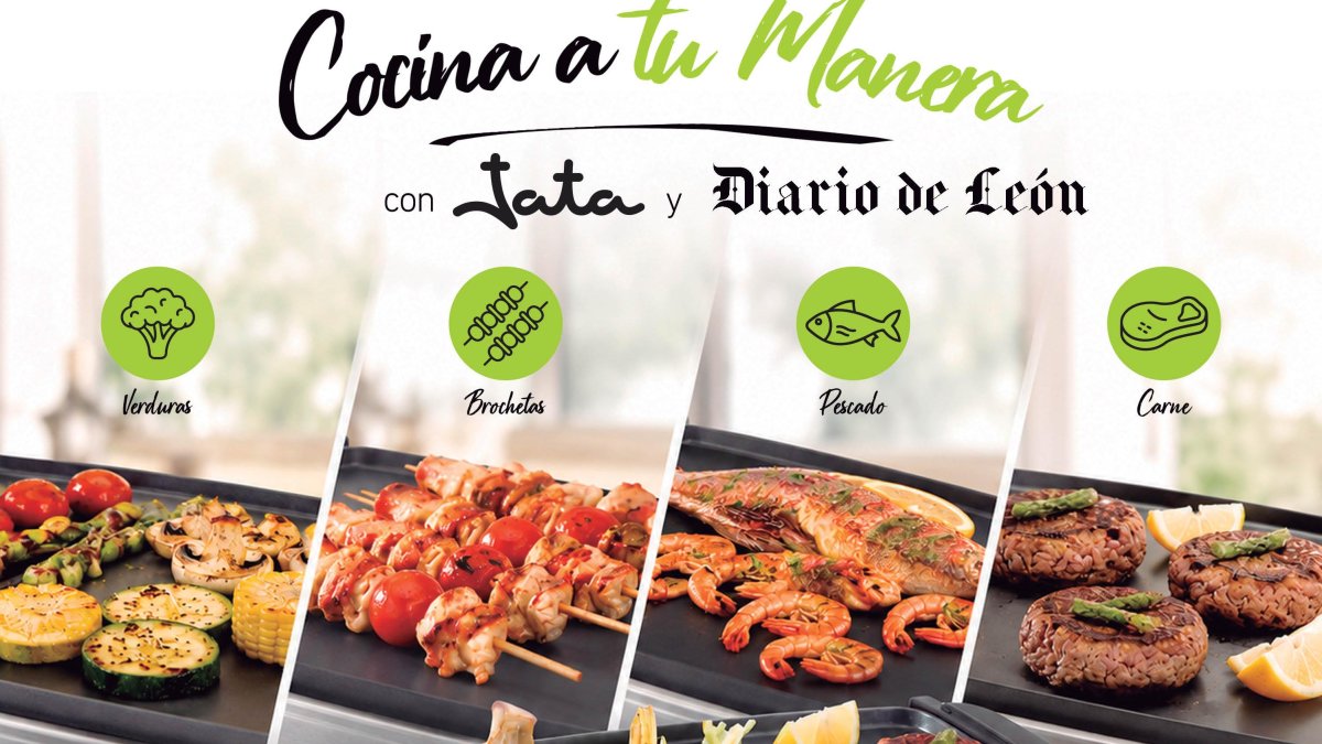 Consigue con Diario de León una plancha de asar Jata GR204N