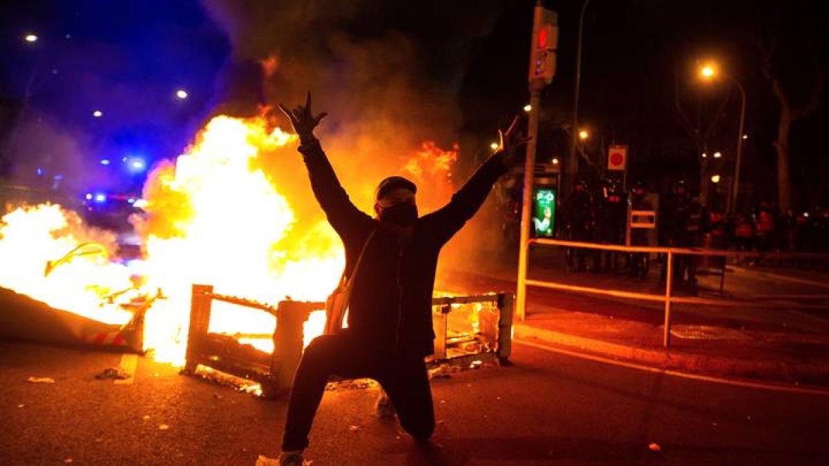 Los destrozos de la causa de Hasél en Cataluña y en Madrid