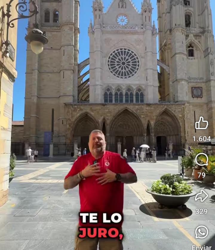 El influencer americano Larry Shy visita León: "¿A quién se le ocurre ...